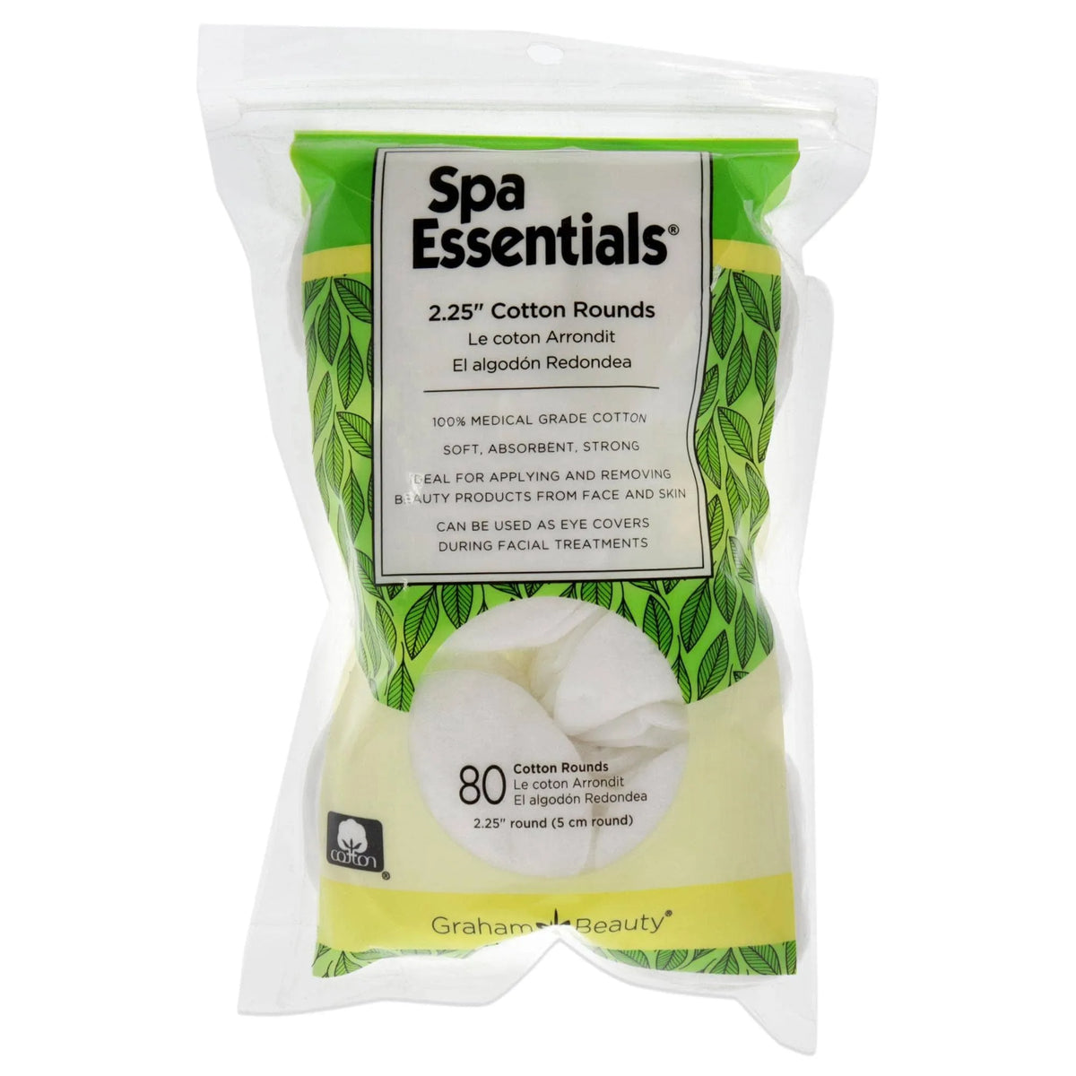 Cotton rounds | 2.25" | 80 Count | Spa Essentials | GRAHAM BEAUTY ...
